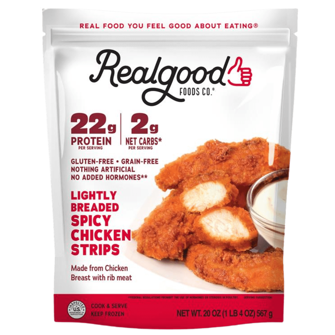 Lightly Breaded Spicy Chicken Strips – Real Good Foods