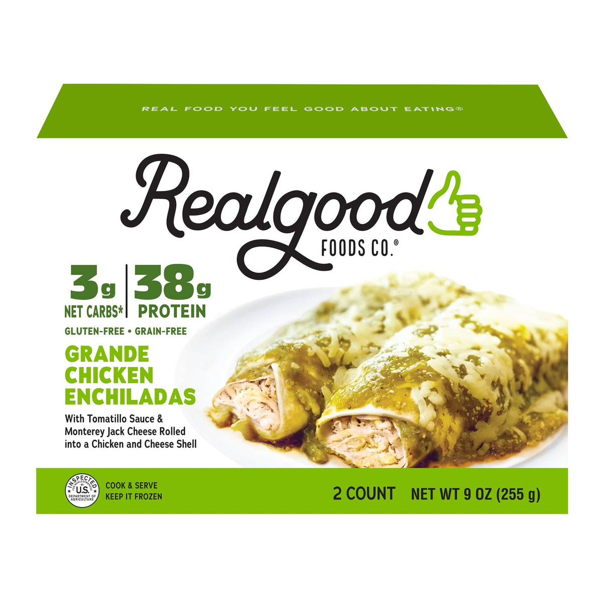 Chicken Enchiladas | Keto Enchiladas | Frozen Enchiladas – Real Good Foods